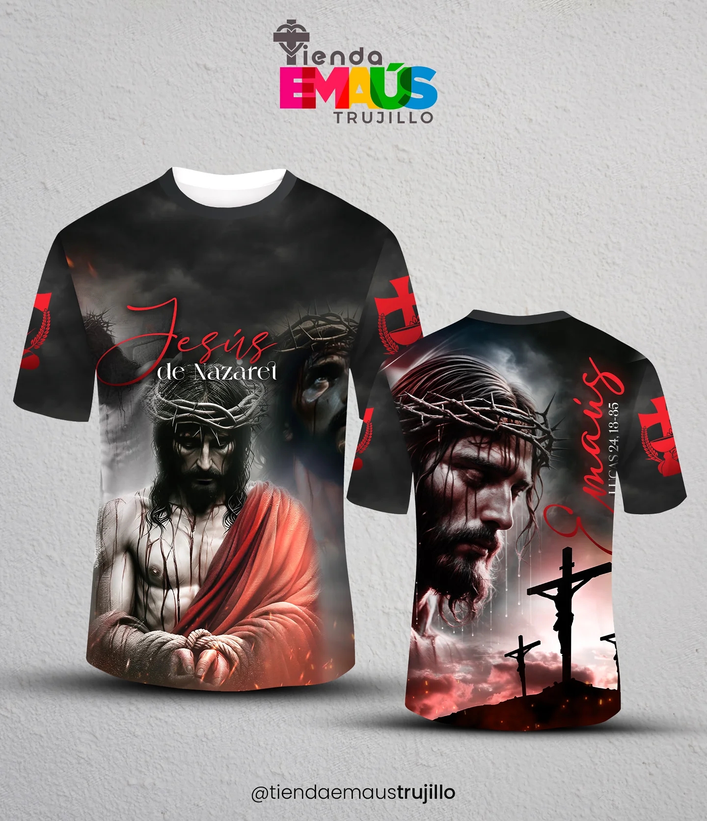 Franela Emaús Jesus de Nazaret – Tienda Emaús Trujillo