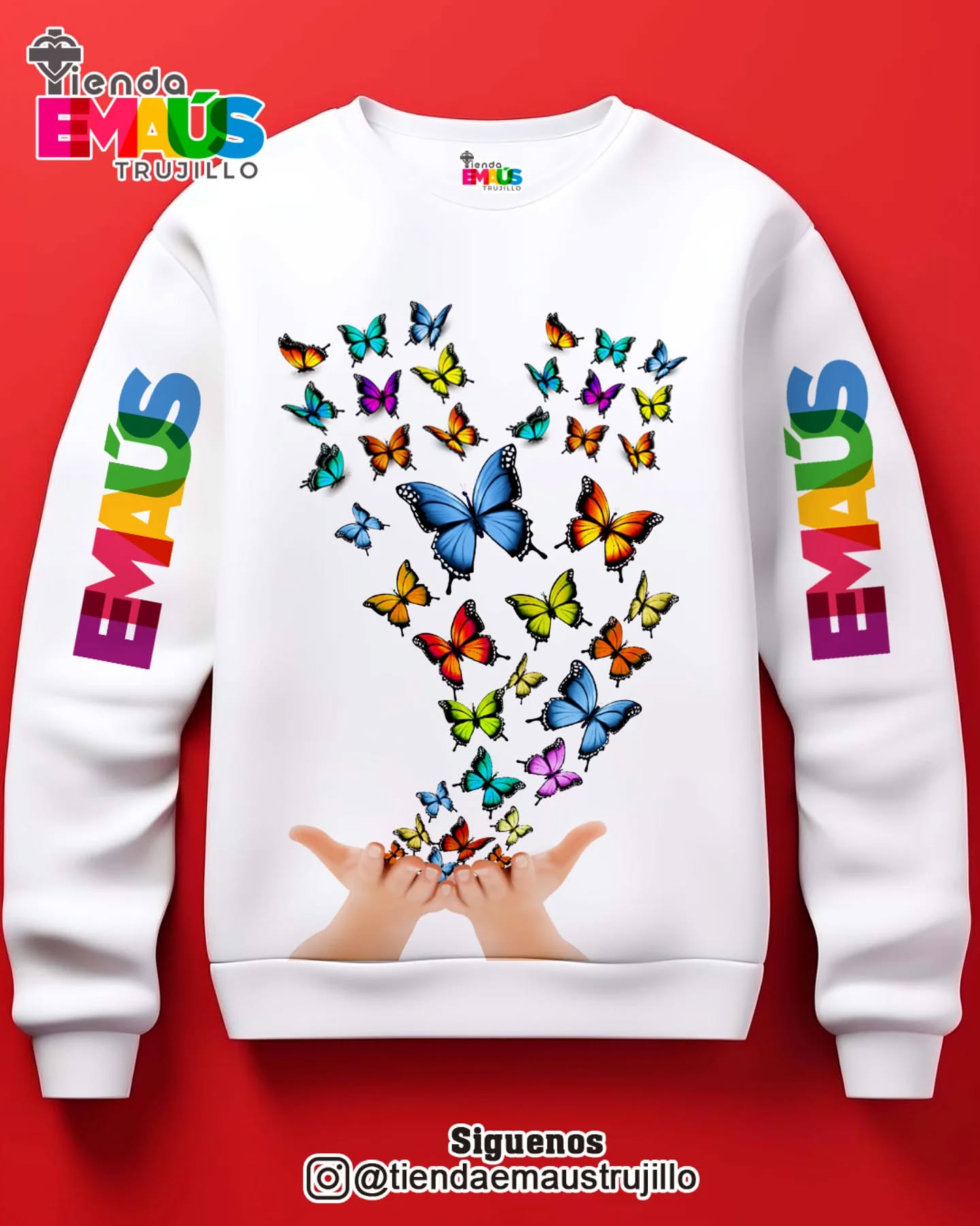 Sueter Mariposas Emaús – Tienda Emaús Trujillo