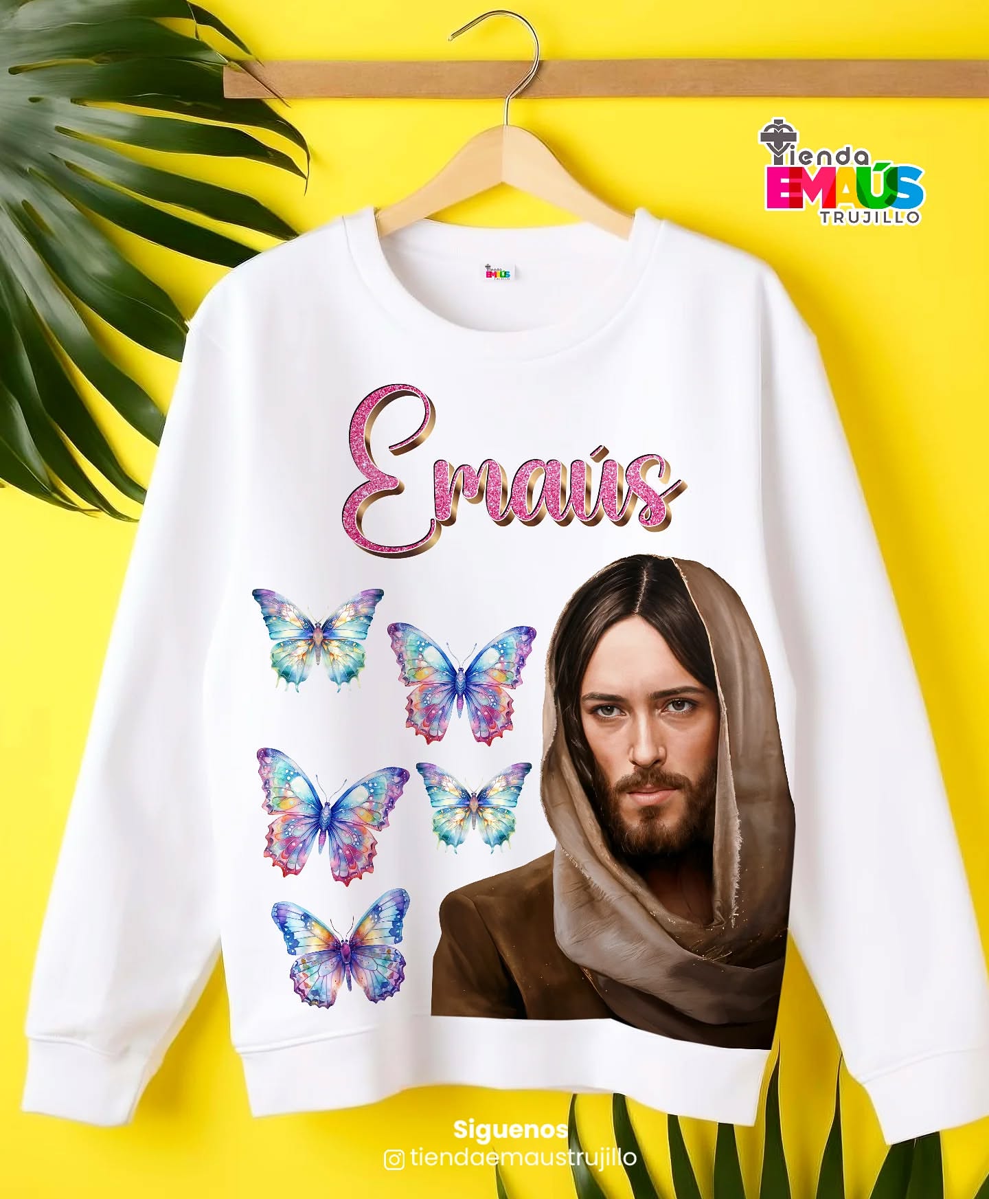 Sueter Emaús Mariposas – Tienda Emaús Trujillo